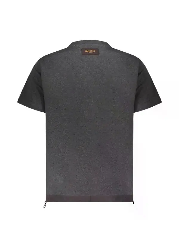 MOORER Zip-pocket T-shirt
