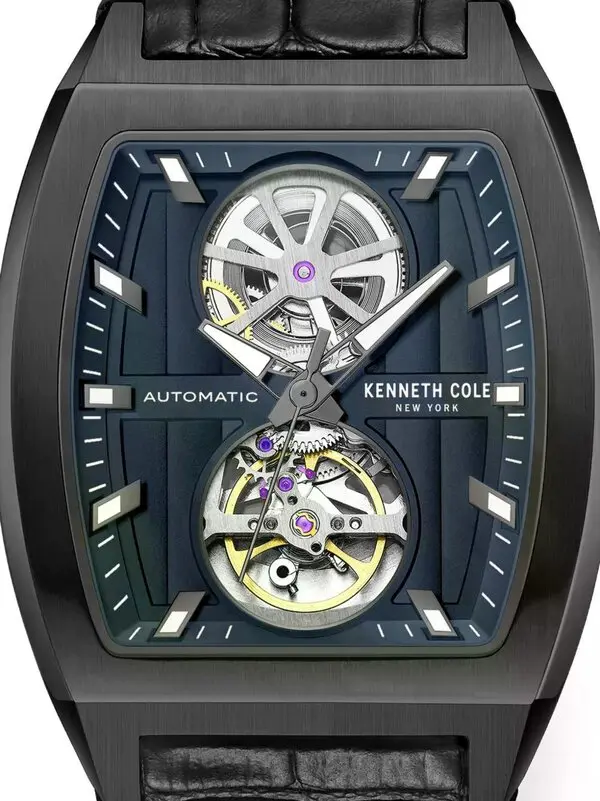 KENNETH COLE Skeleton-dial Tonneau-face 53mm Watch