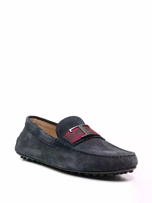 TOD'S T-logo Suede Loafers
