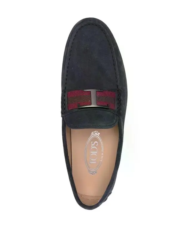 TOD'S T-logo Suede Loafers