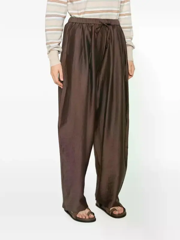 CORDERA Drawstring-waist Wide-leg Trousers