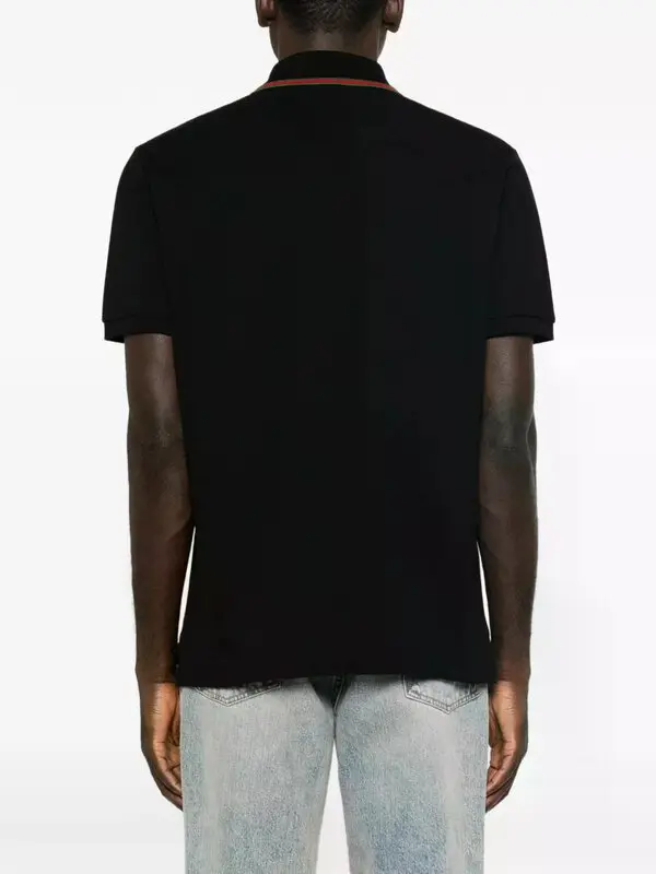 Gucci Web-stripe Cotton-piqué Polo Shirt