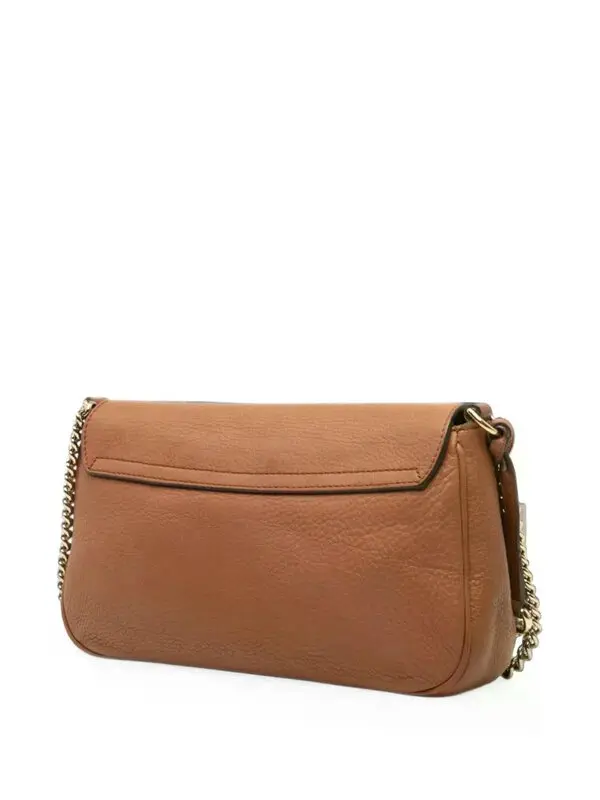 Gucci Soho Chain Flap Crossbody Bag - Brown