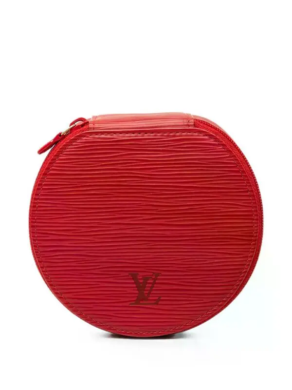 LOUIS VUITTON 2000-2026 Epi Ecrin Bijoux Travel Jewelry Case - Red