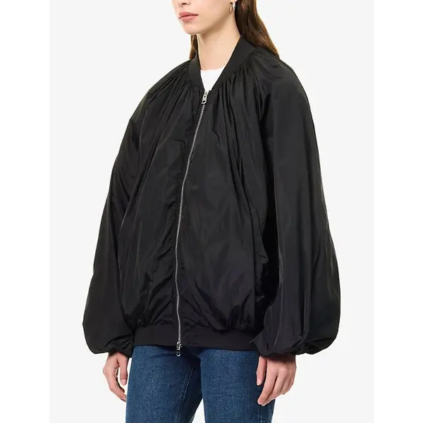 AGOLDE Raffi Balloon-sleeve Nylon Bomber Jacket