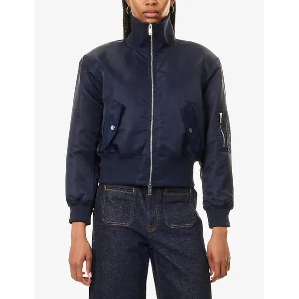 THE FRANKIE SHOP Storm Cropped Bomber Jacket