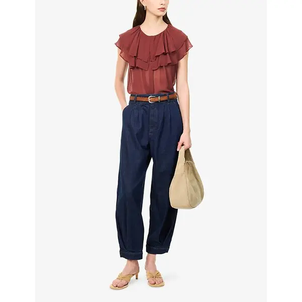 Paige Delaney Harem Denim Trousers