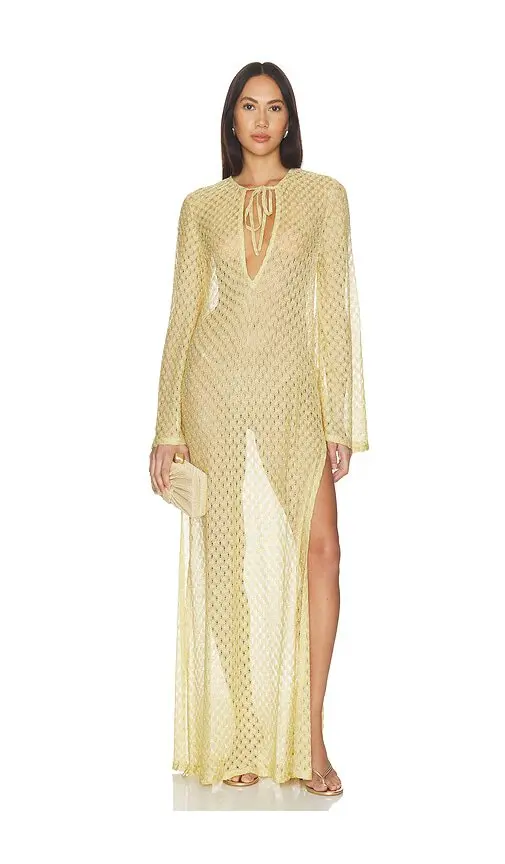 Missoni Long Cover Up Dress In . Also - Metallic Gold