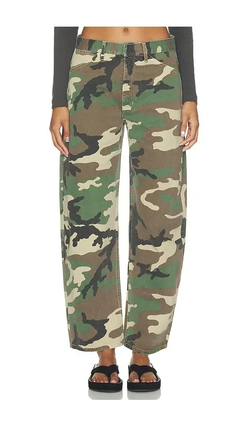NILI LOTAN Tribeca Pant In Camouflage - Multi