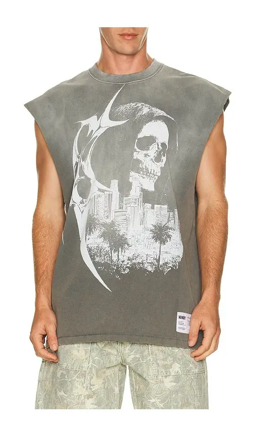 MEMORY LANE Night Watcher Sleeveless Tee In . Also