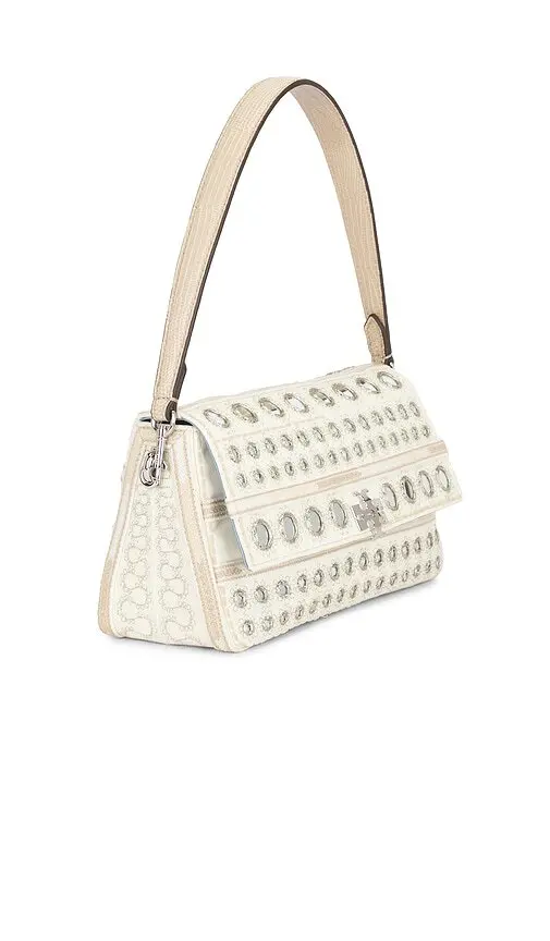 Tory Burch Charlie Embellished Small Shoulder Bag