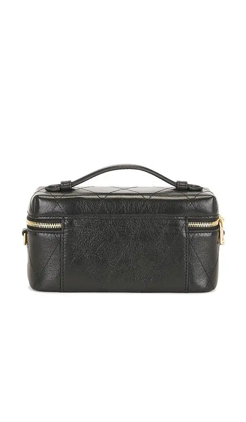 Tory Burch Quilted Leather Vanity Case With Chain Strap