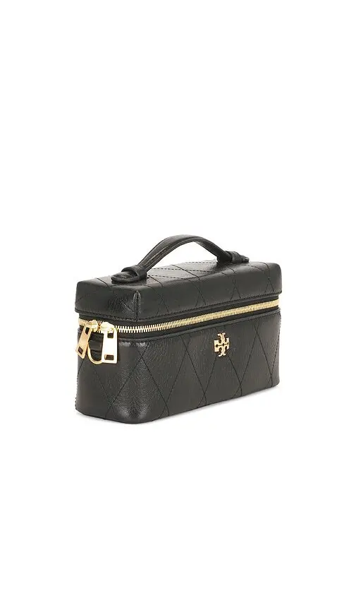 Tory Burch Quilted Leather Vanity Case With Chain Strap