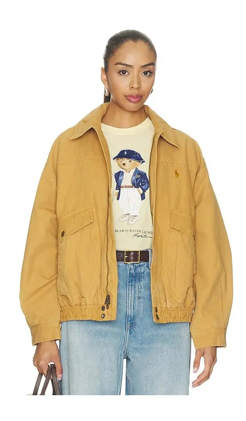 Polo Ralph Lauren Cotton Canvas Bomber Jacket In . Also - Brown