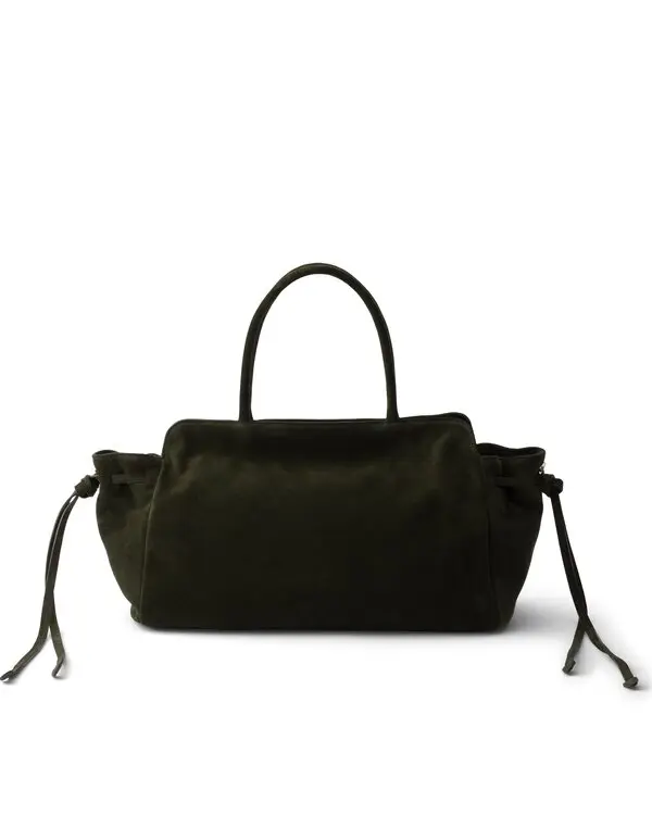 Prada Carry Large Suede Bag