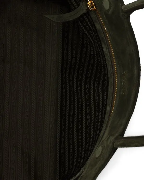 Prada Carry Large Suede Bag