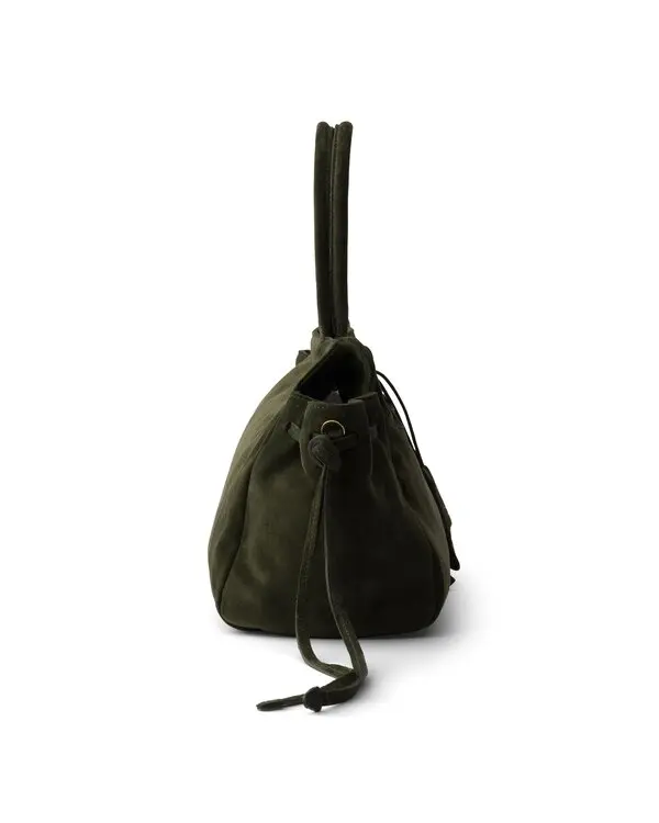 Prada Carry Large Suede Bag
