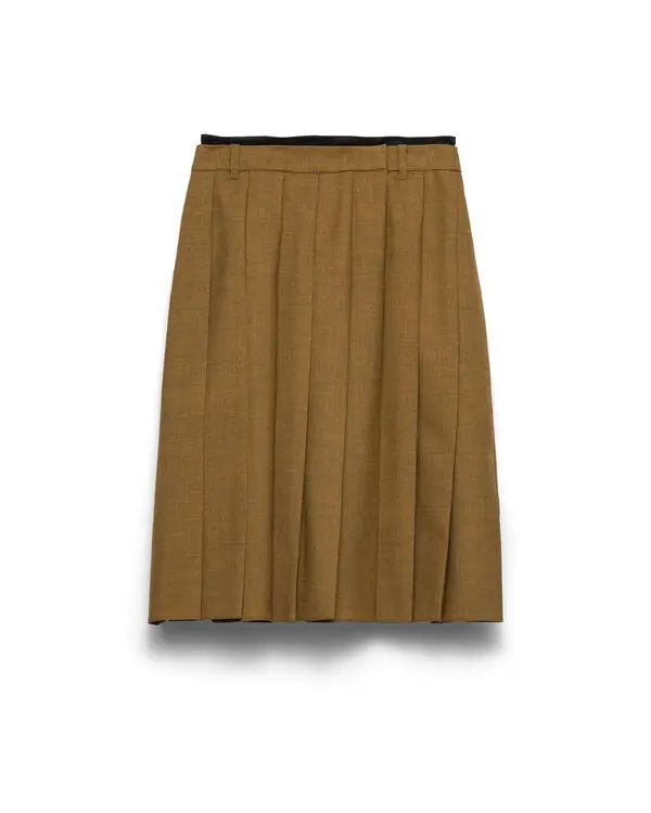 Prada Hopsack Midi-skirt