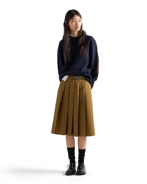Prada Hopsack Midi-skirt