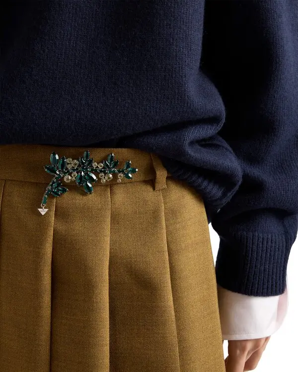 Prada Hopsack Midi-skirt