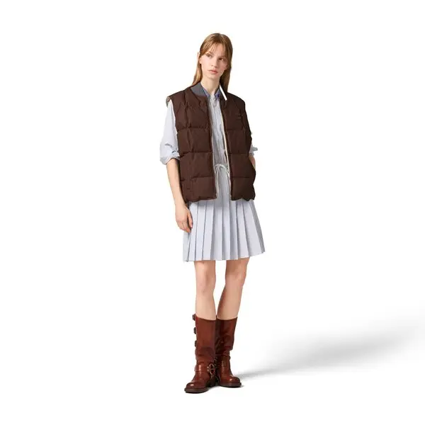 Miu Miu Gabardine Down Vest