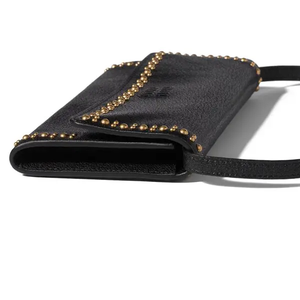 Miu Miu Leather Wallet With Shoulder Strap