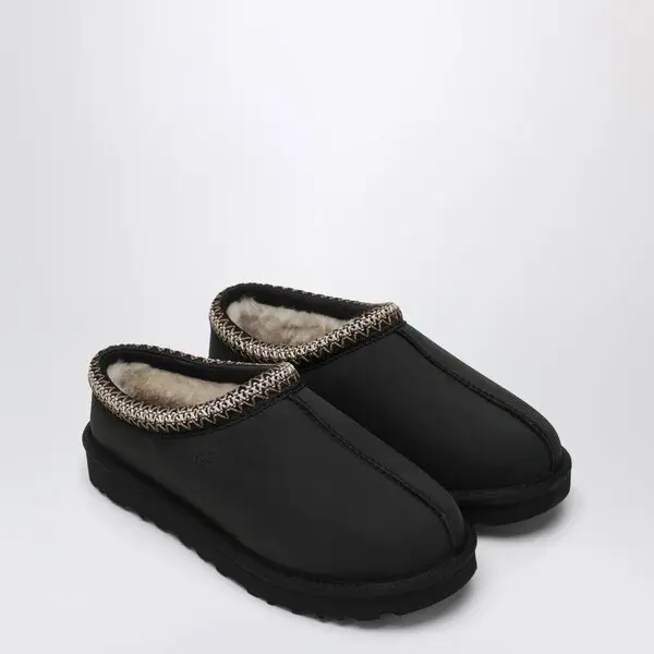 UGG Tasman Nubuck Slip-on Slippers - Black