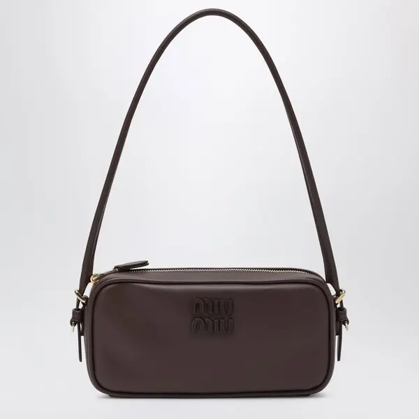 Miu Miu Leather Pouch Bag - Brown