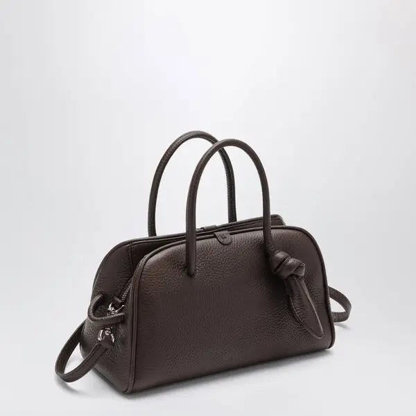 Jacquemus Small Turismo Bag In Dark Leather