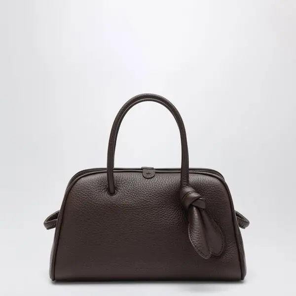 Jacquemus Small Turismo Bag In Dark Leather - Brown