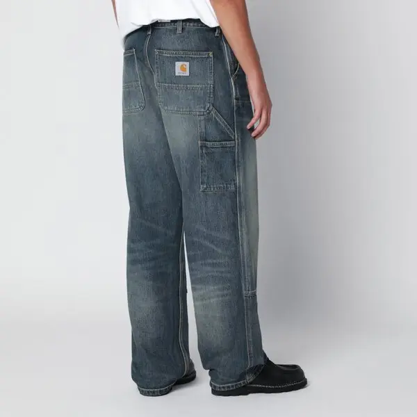 Carhartt Work In Progress Double Knee Cotton Denim Pants