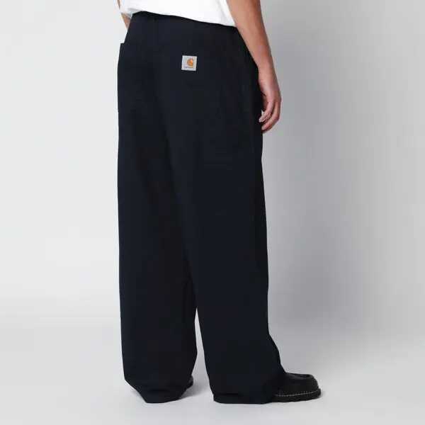 Carhartt Work In Progress Brockman Dark Navy Cotton Twill Pants