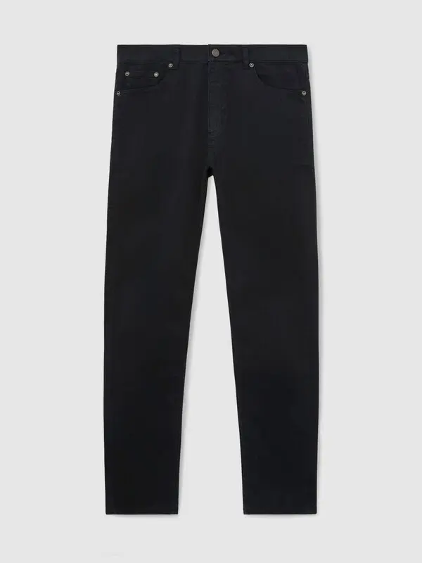 REISS Garment-dyed Stretch-cotton Slim-fit Jeans - Washed Blue