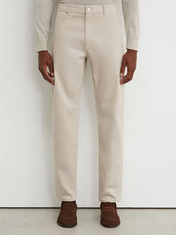 REISS Garment-dyed Slim-fit Jeans
