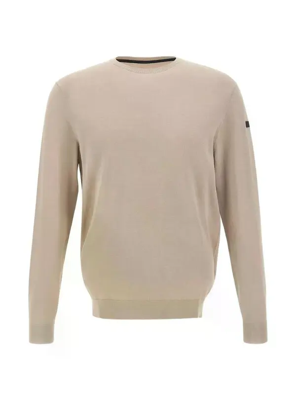 RRD Fine-knit Crew Neck Top - Neutrals