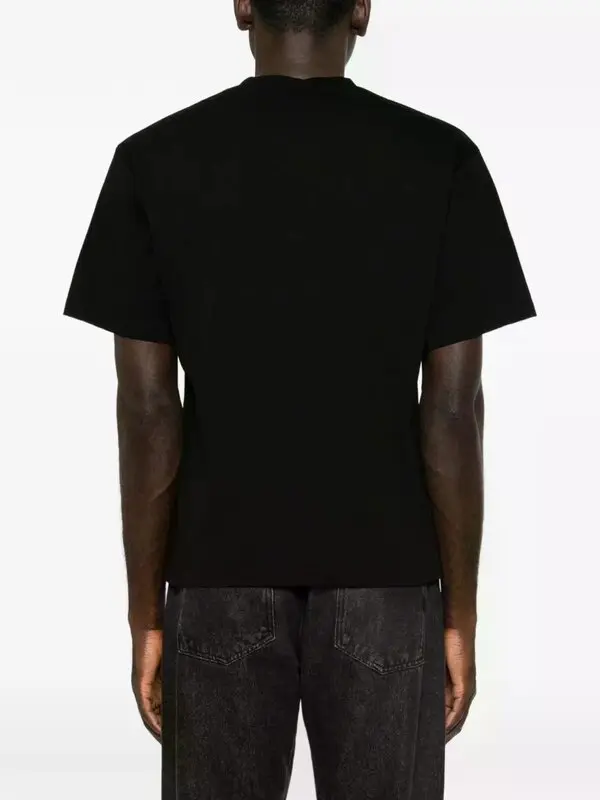 Saint Laurent Cassandre-embroidered T-shirt