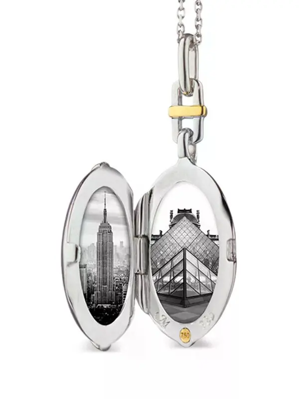 Monica Rich Kosann Slim Oval Tess Locket Necklace