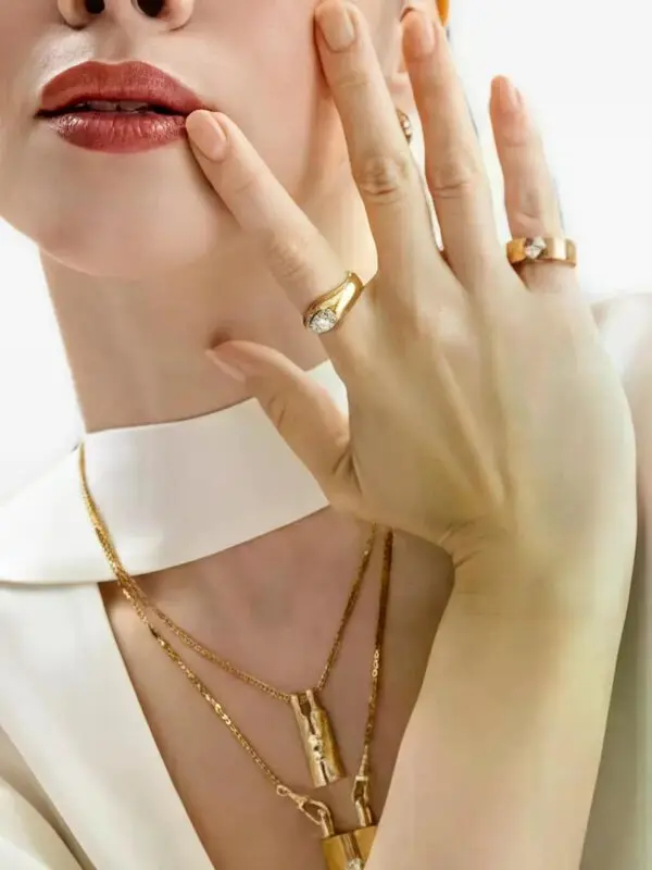 Loraida 18k Yellow Marquise And Baguette Diamond Ring