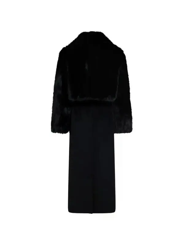 Karl Lagerfeld Belted Faux-fur Coat