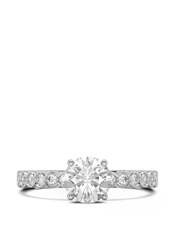 SOLO FOR DIAMONDS Round-cut Diamond Band Ring In 14k Gold - Silver