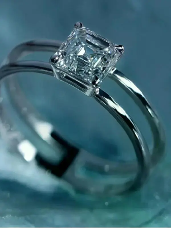 SOLO FOR DIAMONDS Diamond Double-band Ring