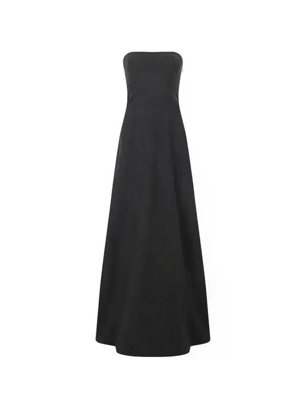 Alberta Ferretti Strapless Maxi Dress - Grey