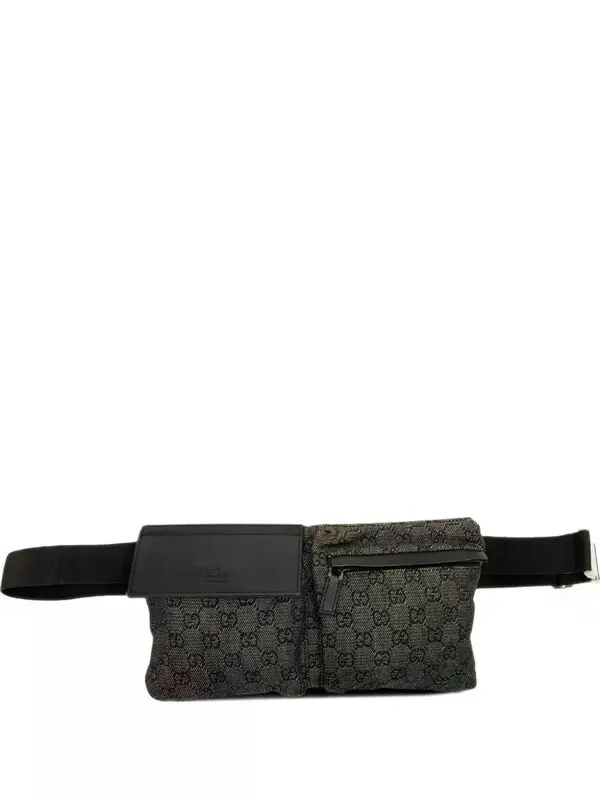 Gucci 2000-2015 Gg Denim Double Pocket Belt Bag