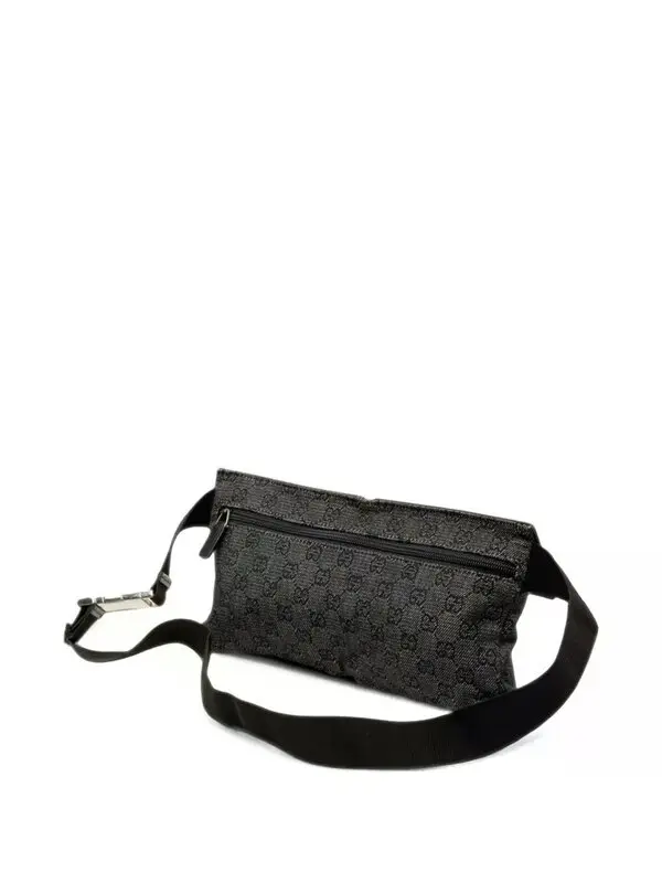 Gucci 2000-2015 Gg Denim Double Pocket Belt Bag