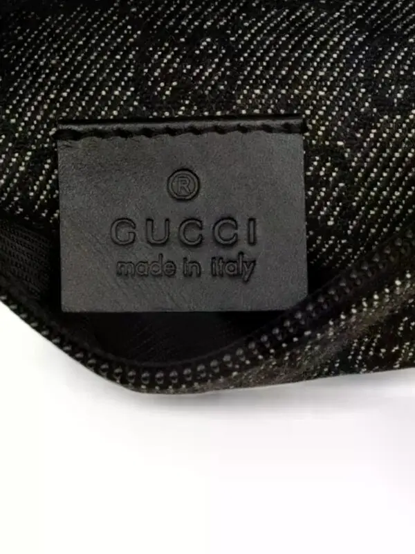 Gucci 2000-2015 Gg Denim Double Pocket Belt Bag
