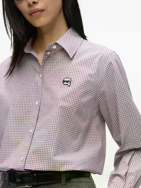 Karl Lagerfeld Ikon Checked Shirt