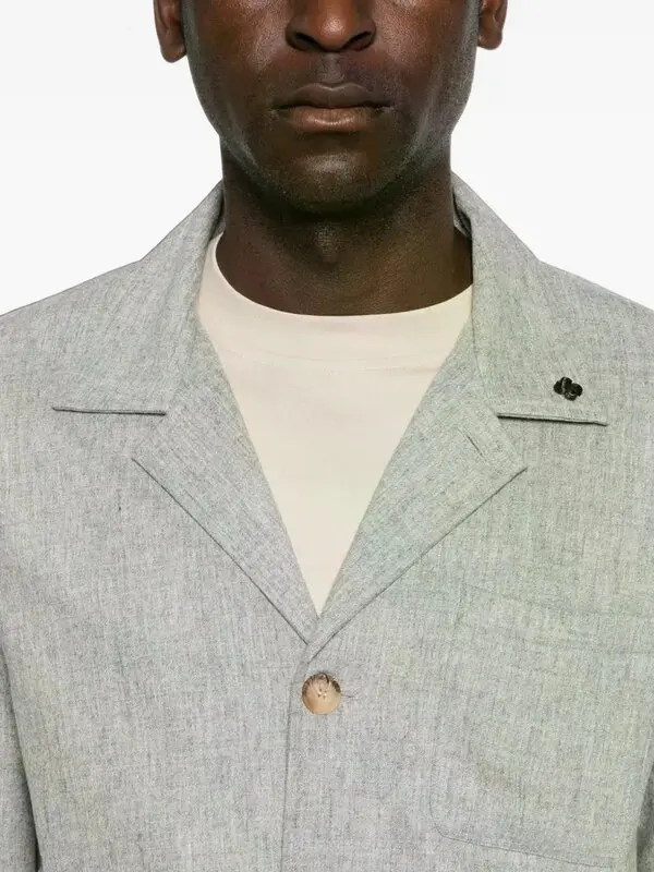 GRAN SASSO Button-up Notched-lapels Shirt