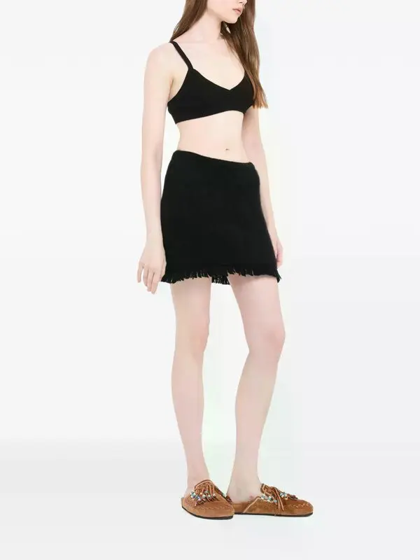 Alanui Fringe-trim Mini Skirt