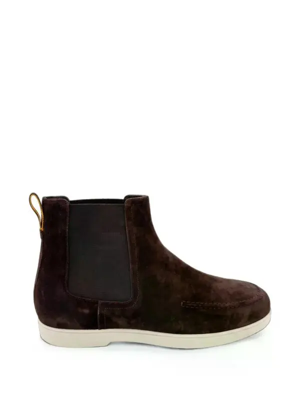 MOORER Suede Finish Slip-on Chelsea Boots