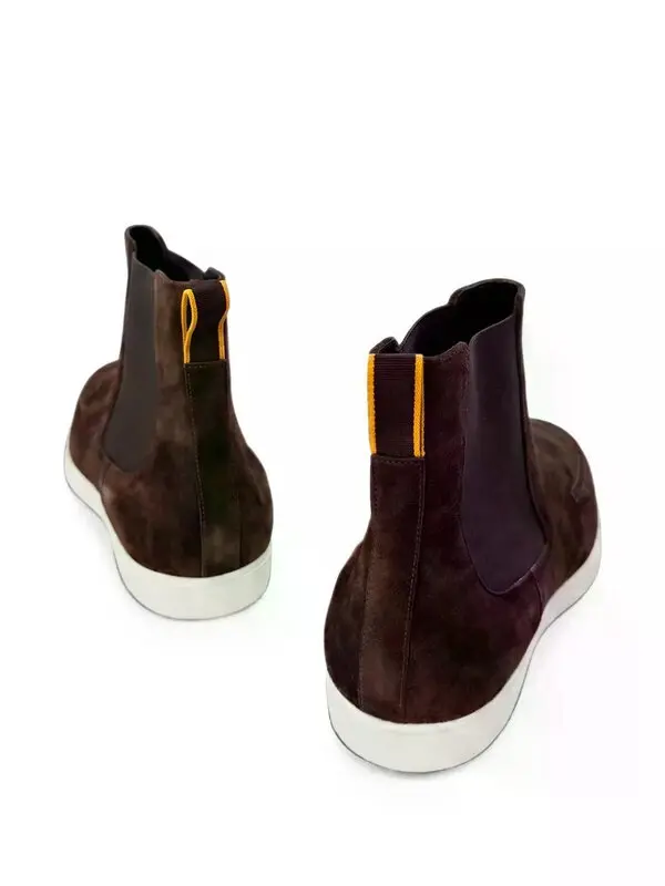 MOORER Suede Finish Slip-on Chelsea Boots